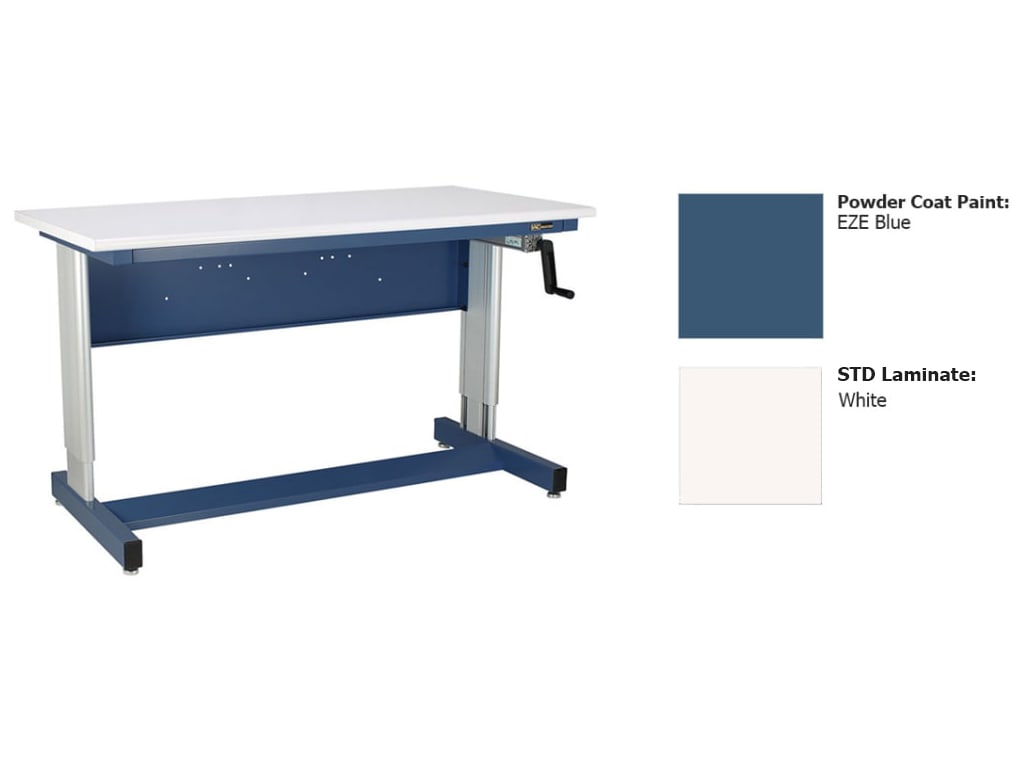 IAC Industries QS-1005802-BL 930 Series Height Adjustable Workstation ...