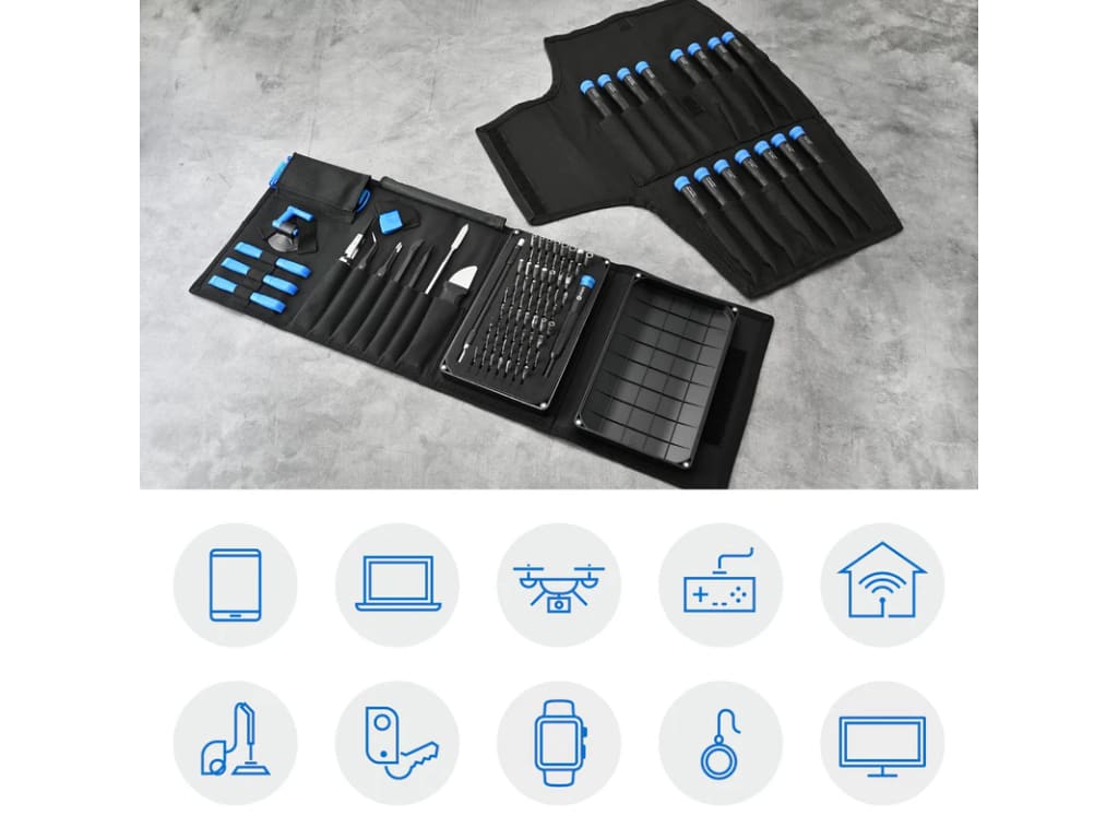 iFixit IF145-278-18 - Tech Repair Toolkit, Includes Anti-Clamp, FixMat ...