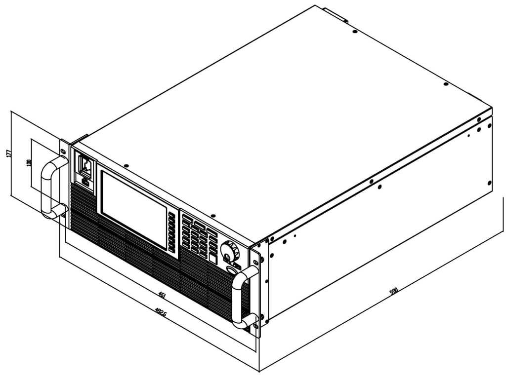 Instek GRA-451-E - Rack Mount Adapter (EIA) ASR-6000 Series | TEquipment