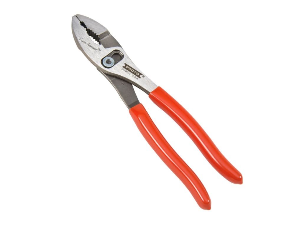 Proto J276GXL - Slip Joint Pliers with Grip, Shear Type Cutter, Flush ...