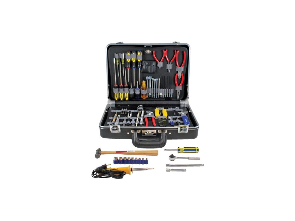 Jensen Tools VK-7 - Basic Tool Kit, Vacuum-Formed Poly Case | TEquipment