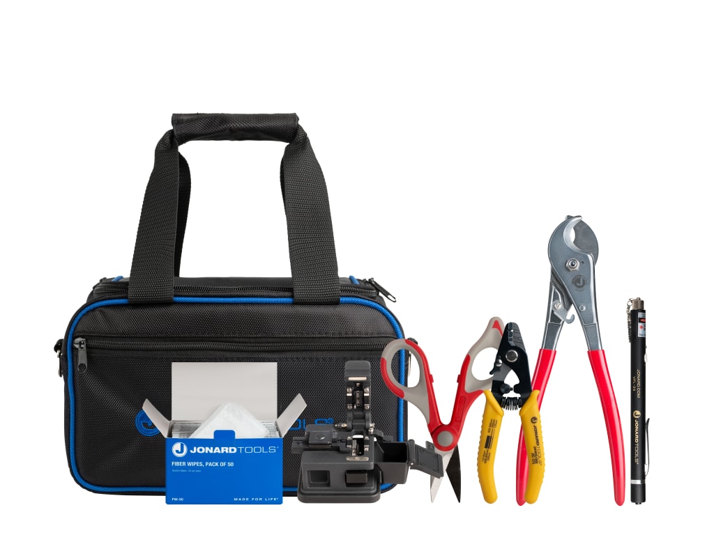 Jonard TK-184A - Fiber Optic Connector Clean & Prep Kit, Carrying Case ...