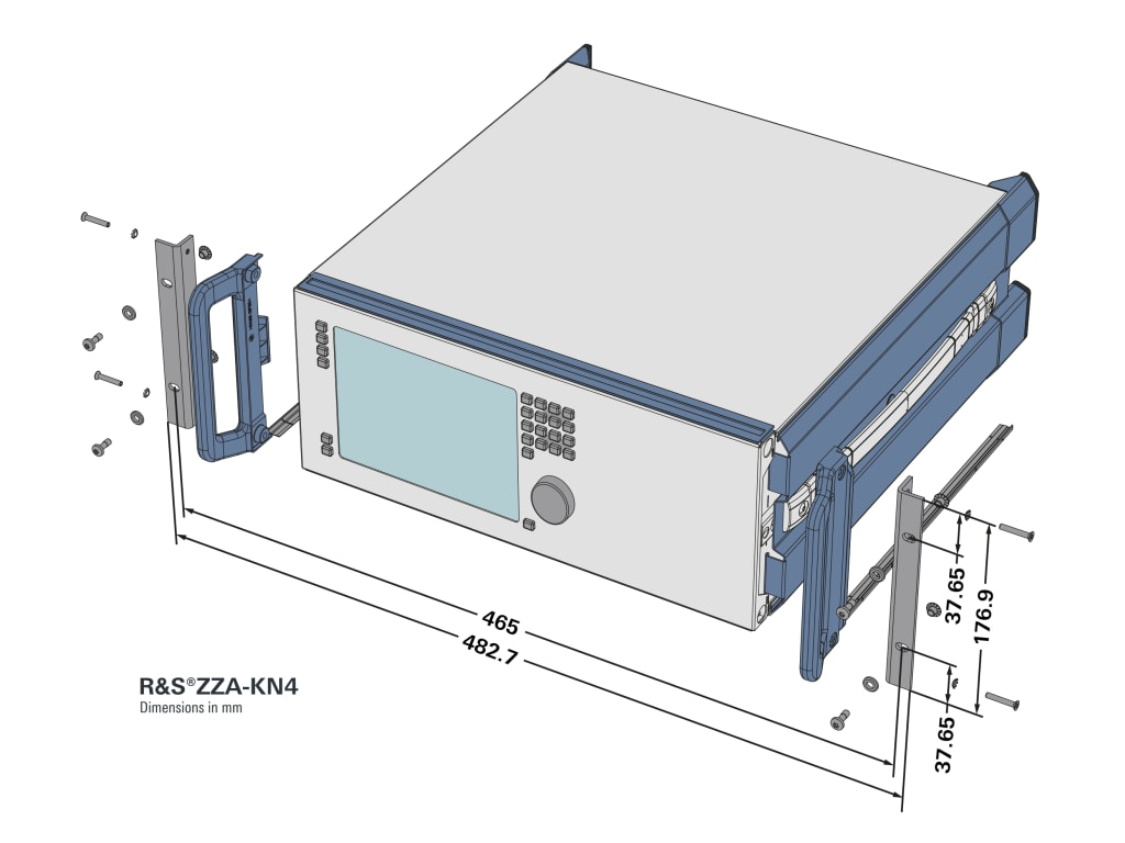 Rohde and Schwarz ZZA-KN4 - 19" Rack Adapter | TEquipment