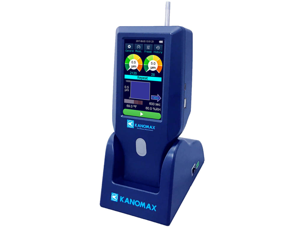 Kanomax 3889-01 Kit - Six Channel Handheld Particle Counter with Communication Cradle and ...
