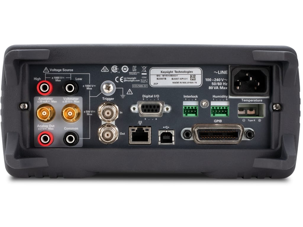 Keysight B2987B - Electrometer / High Resistance Meter (0.01fA ...