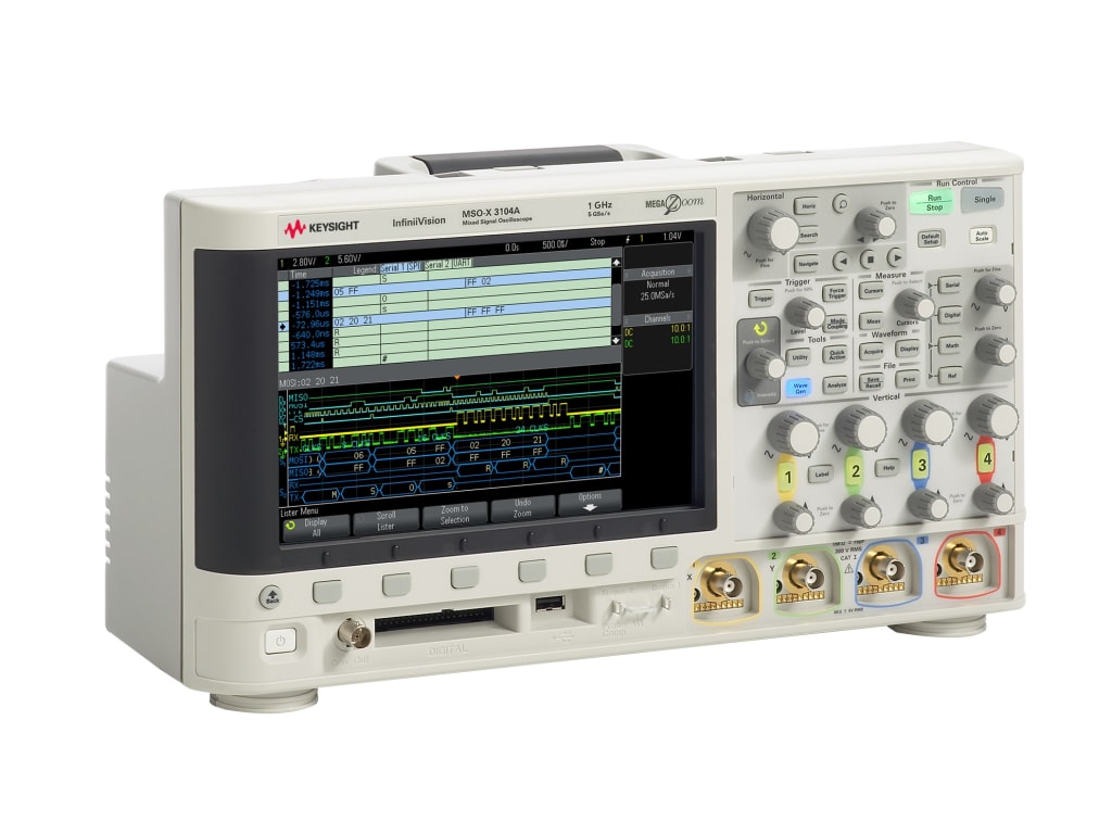Keysight MSOX3104A - Mixed Signal Oscilloscope (1 GHz / 4 Analog ...