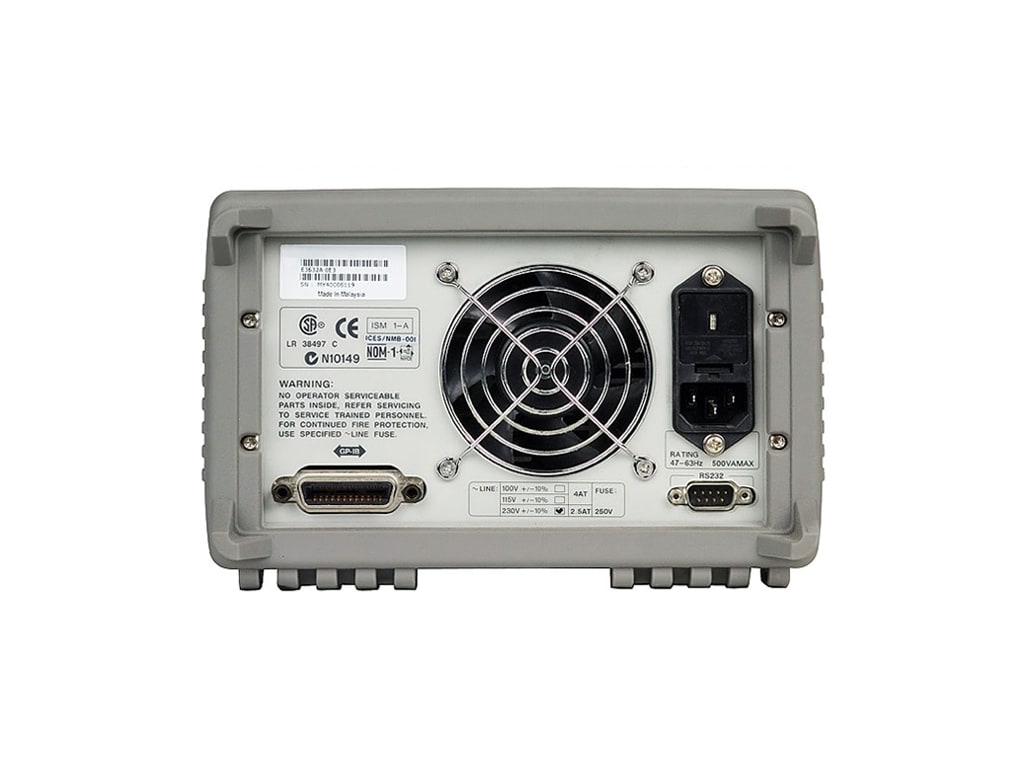 Keysight E3632A - 120W Single Output, Dual Range Power Supply 15V/7A or 30V/4A, 105/120W, GPIB ...