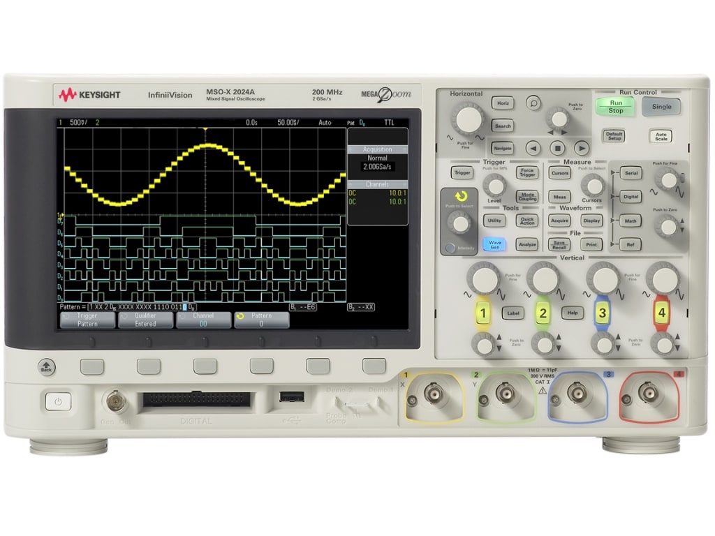 Keysight MSOX2014A - Mixed Signal Oscilloscope (100 MHz / 4 Analog ...