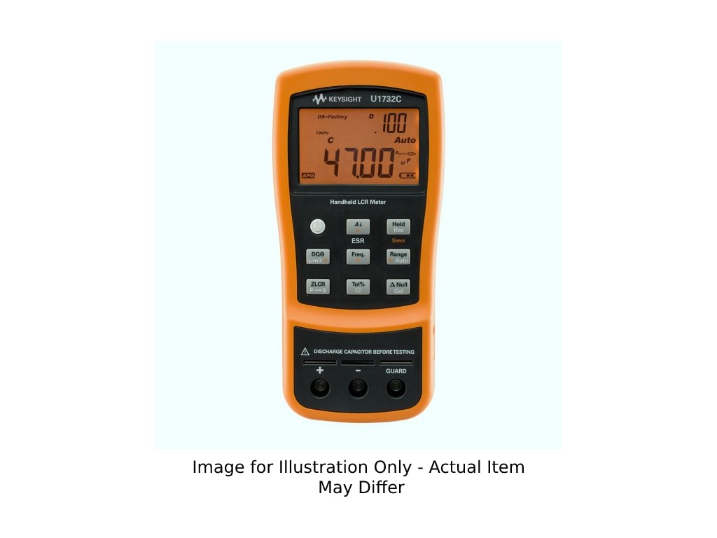 Keysight U1732P - Handheld LCR Meter, 100Hz, 120Hz, 1kHz, 10kHz with ...