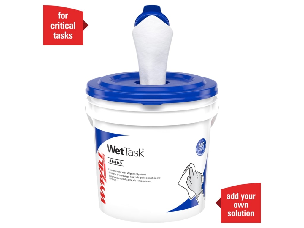 Kimberly-Clark 06471 - WypAll Critical Clean WetTask Wipers for Bleach ...