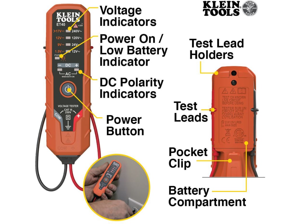 Klein Tools CL120VP - Clamp Meter Electrical Test Kit | TEquipment