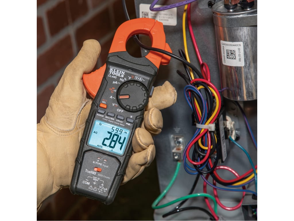 Klein Tools CL445 - HVAC Clamp Meter (600 A AC, 750V AC/600V DC ...