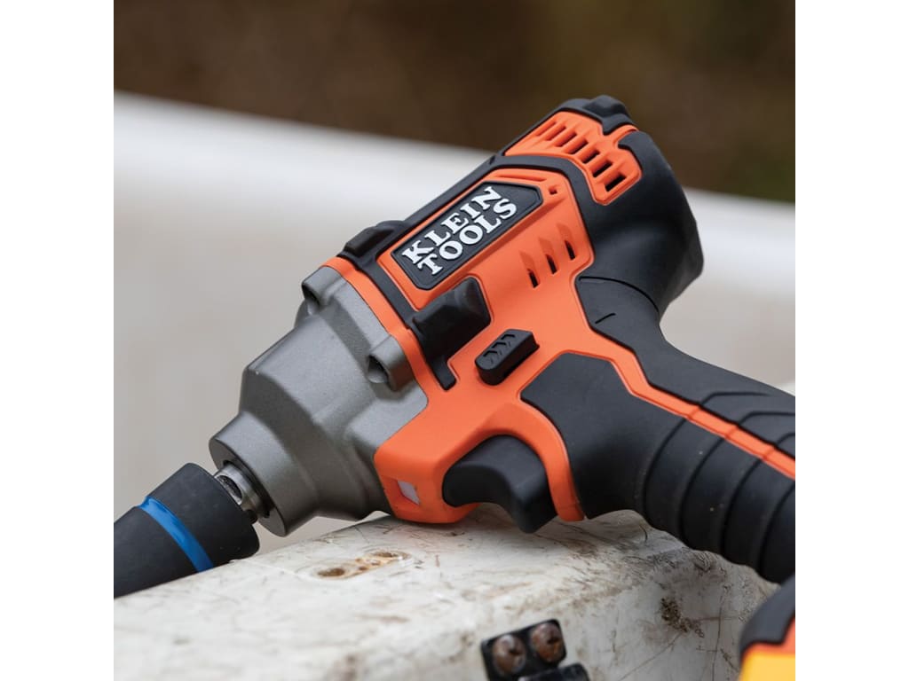 Klein Tools BAT20CW - Battery-Operated Compact Impact Wrench, 1/2-Inch ...