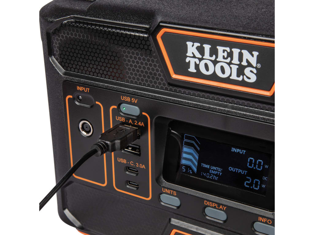 Klein Tools KTB5 - Portable Power Station, 546 Wh | TEquipment