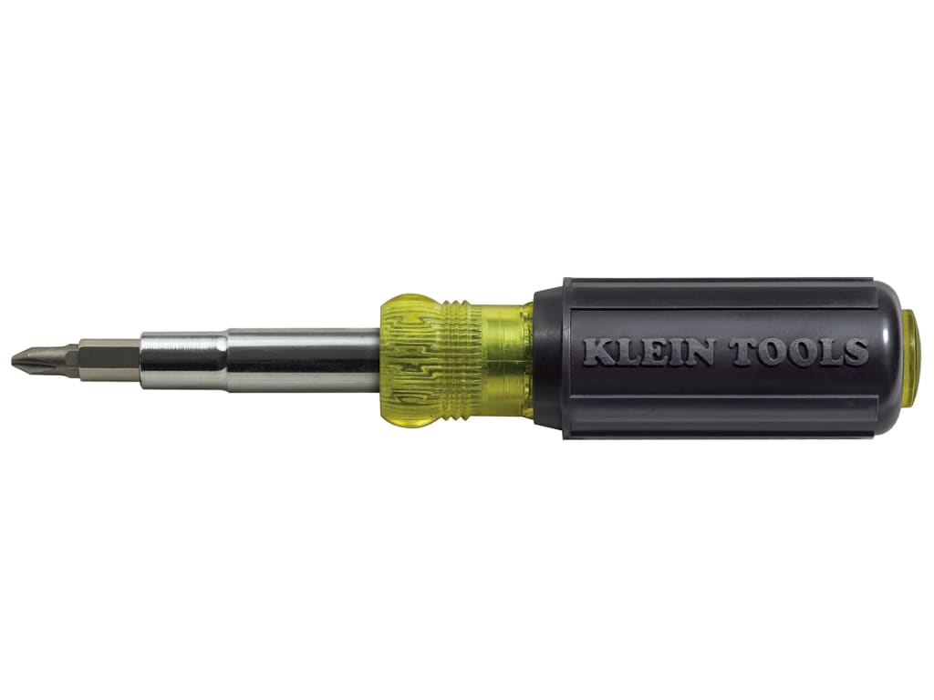 Klein Tools 32500-12 11-in-1 Screwdriver/Nut Driver with Cushion Grip ...