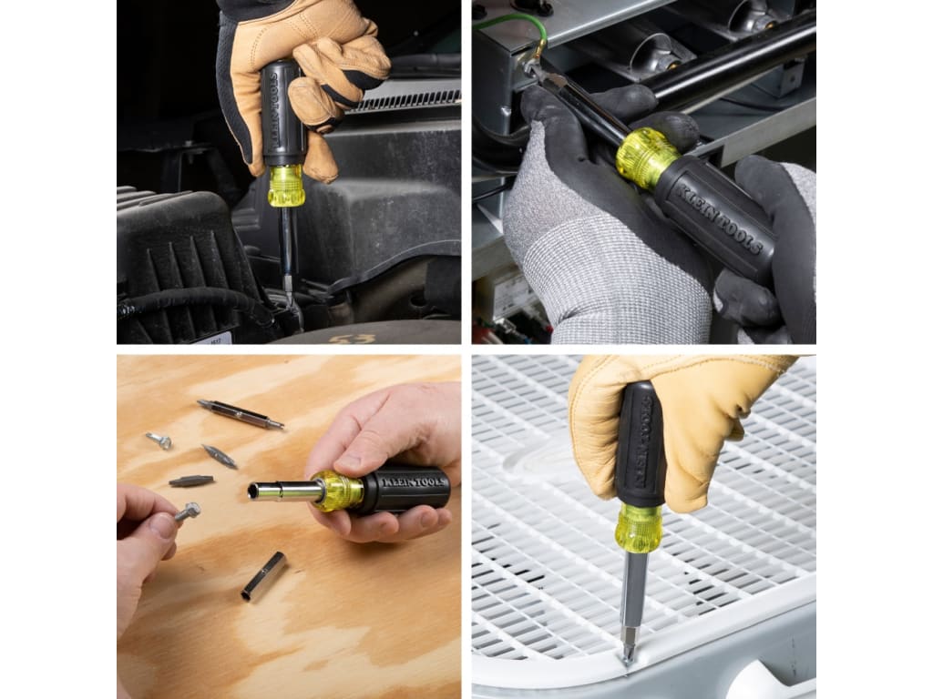Klein Tools 32500 - Multi-Bit Screwdriver / Nut Driver, 11-in-1 ...