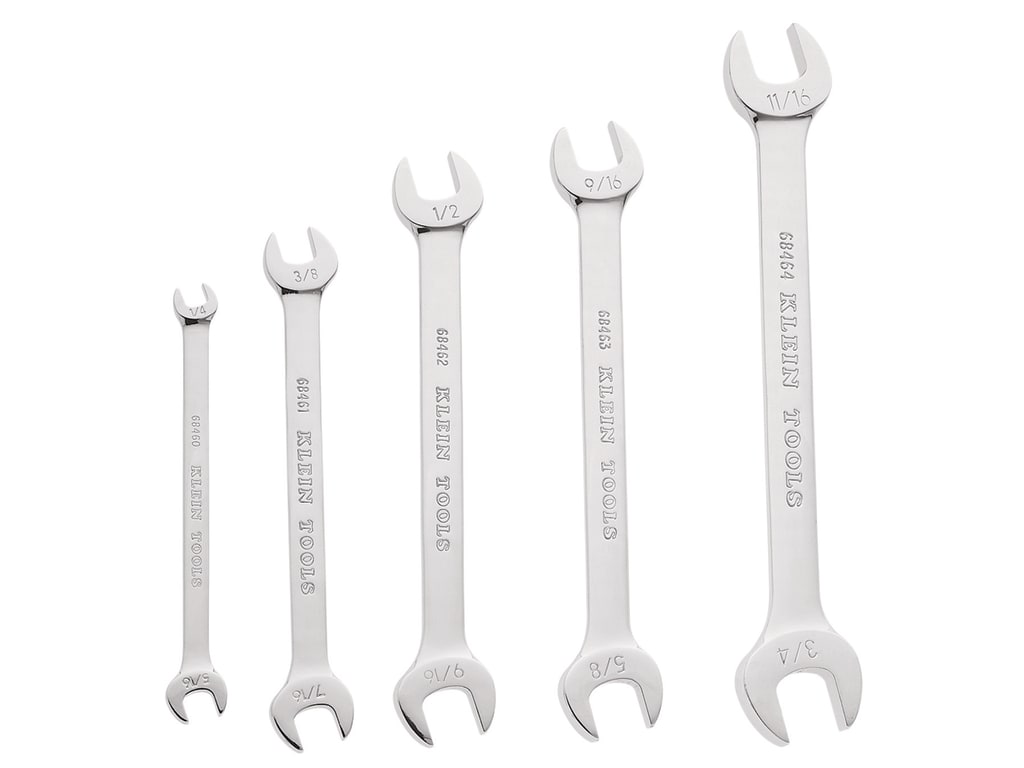 Klein Tools 68450 5 Piece Open-End Wrench Set | TEquipment