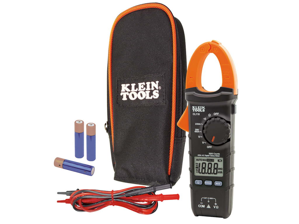 Klein Tools CL110 Digital Clamp Meter, AC Auto-Ranging, 400A | TEquipment