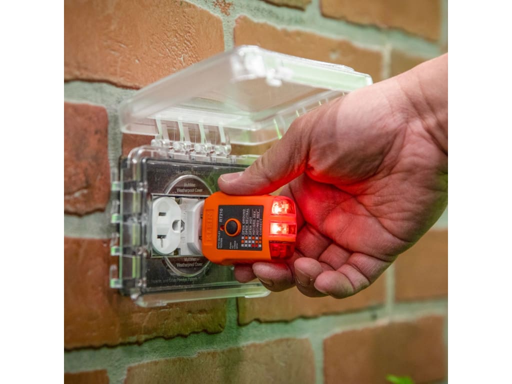 Klein Tools ET45VP - AC/DC Voltage and GFCI Receptacle Outlet Test Kit ...