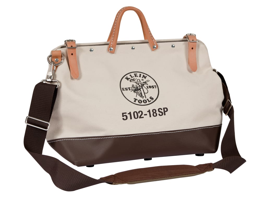 Klein Tools 5102-18SP 18" (457 mm) Deluxe Canvas Tool Bag | TEquipment
