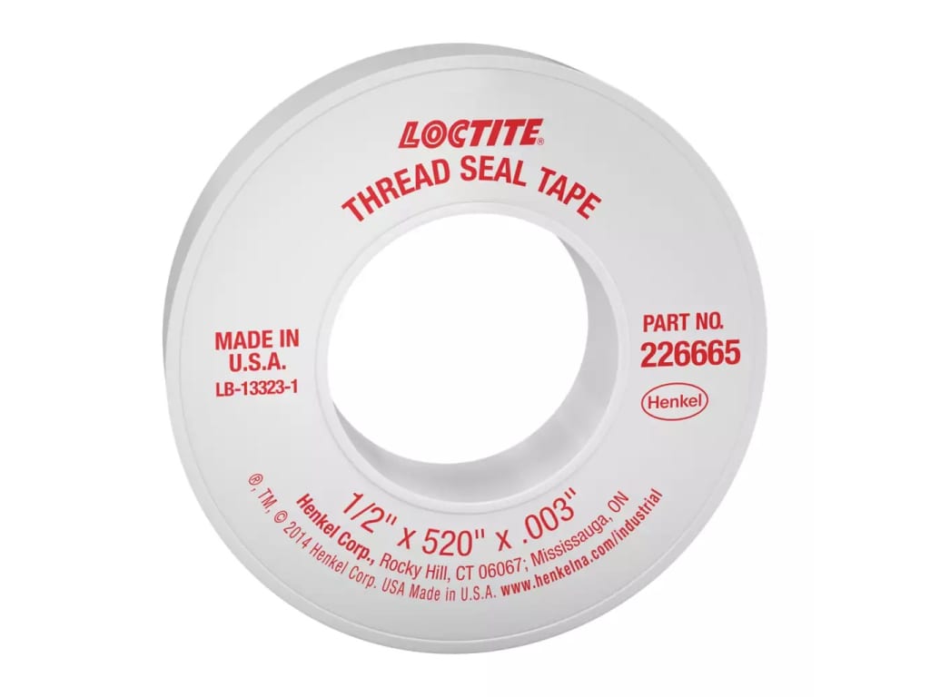 Loctite 226665 - PTFE Thread Sealing Tape (0.5” x 520” x .003 ...