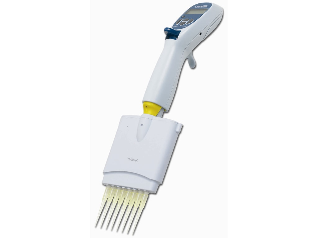 Labnet International P3608L-20 Excel Electronic Pipette 2 to 20 ul, 8 ...