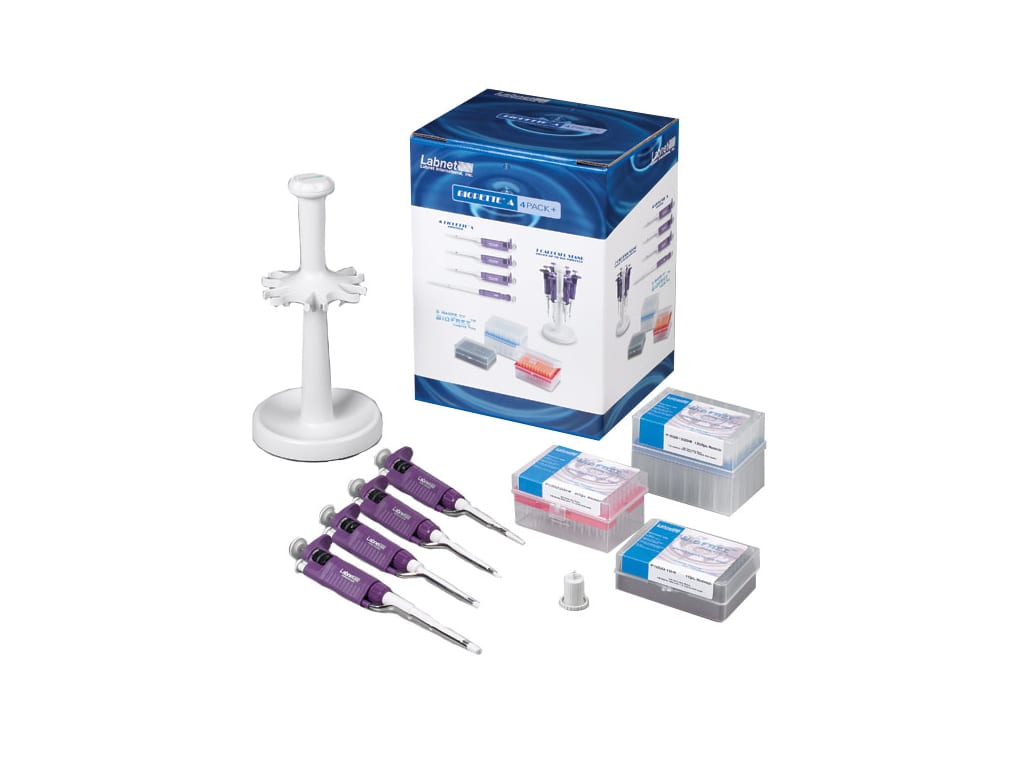 Labnet International P3960-SK4 BioPette A 4 Pack Plus Liquid Handling ...