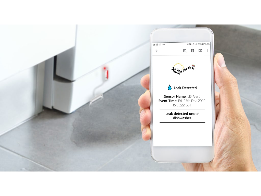 Lascar Wireless Alert LD - Wireless Leak Detection Sensor, Battery ...