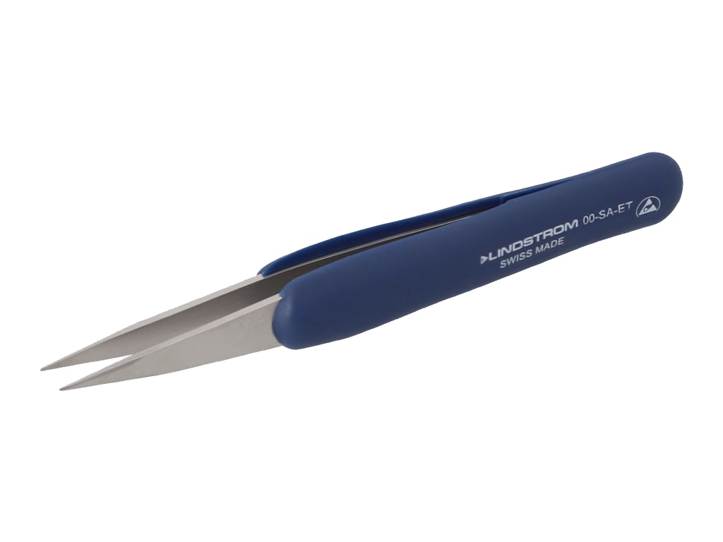 Lindstrom 00-SA-ET - Stainless Steel ESD Safe Ergonomic Tweezers Style ...