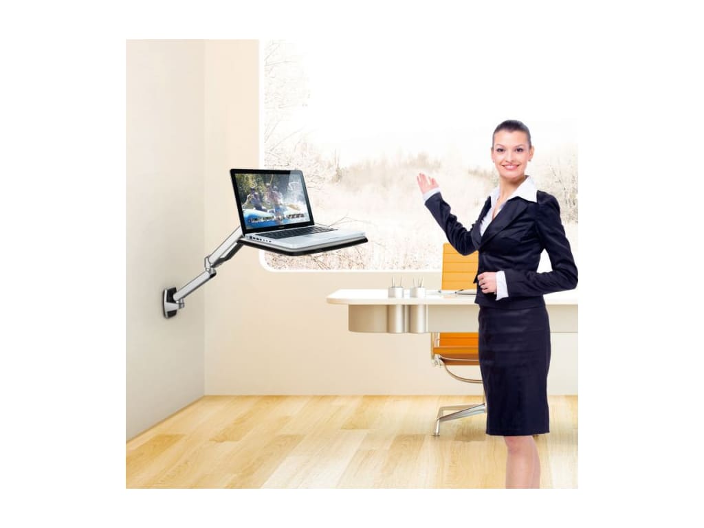 Loctek WLB772 Sit-Stand Workstation Height Adjustment Wall Mount Arm ...