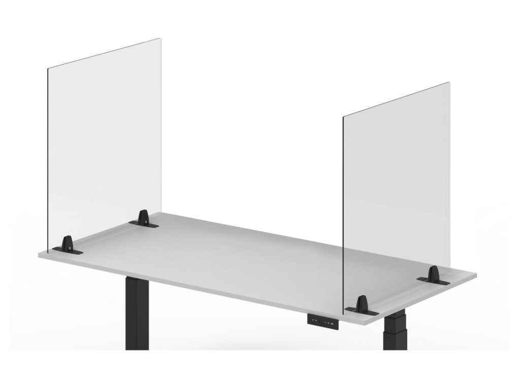 Luxor DIVTT-3030C - 30" x 30" Clear Acrylic Freestanding Tabletop ...