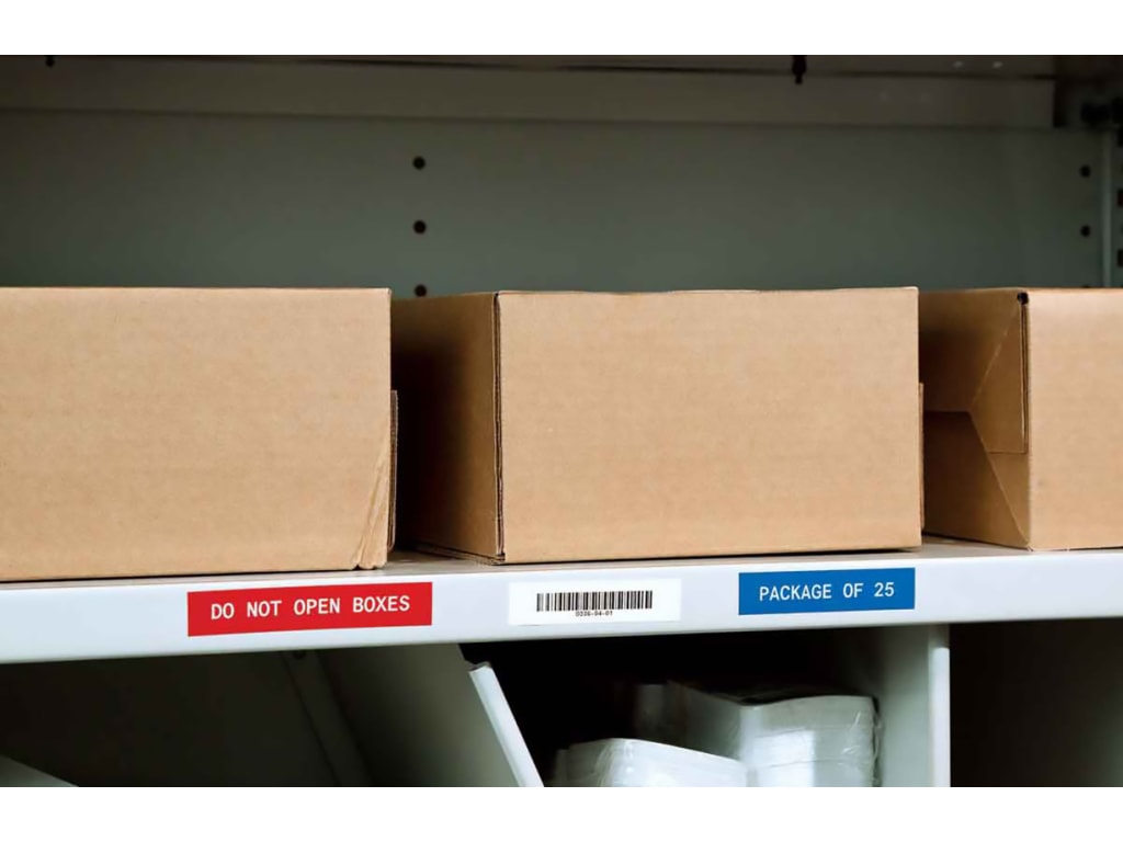 Brady M6C-1900-439-RD - Labels, Harsh Environment, Permanent Acrylic ...