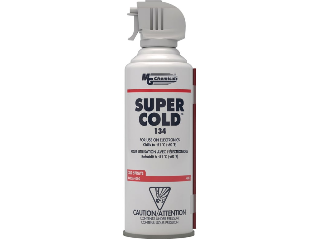 MG Chemicals 403A-400G - Super Cold 134 Freeze Spray Can, Aerosol, 400 ...