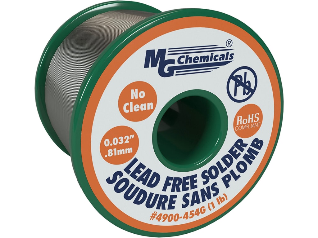 MG Chemicals 4900-454G - Solder Wire, No Clean, Lead Free, SAC305, 21 ...
