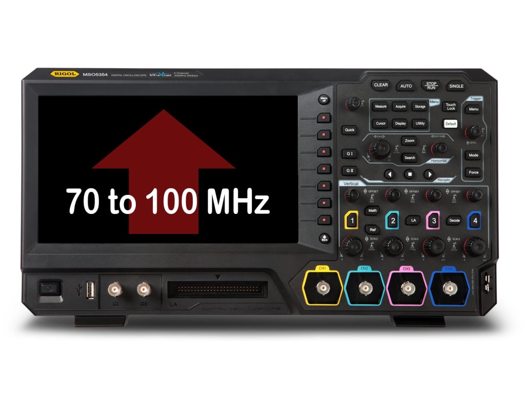 Rigol MSO5000-BW0T1 - Bandwidth Upgrade from 70 to 100 MHz for MSO5072 ...