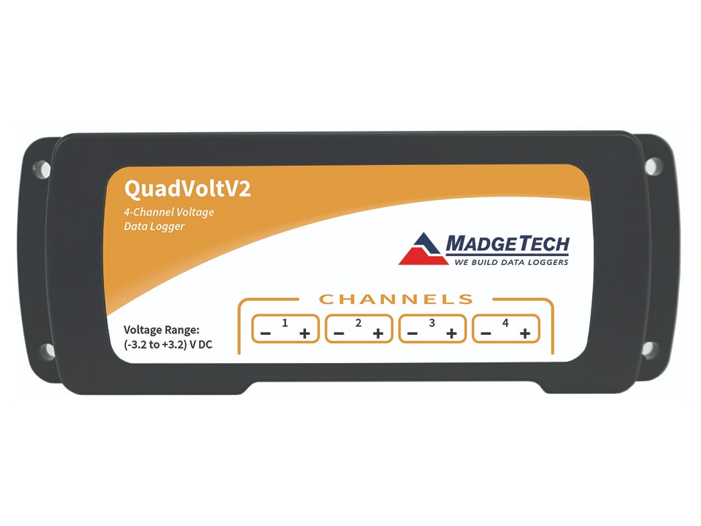 MadgeTech QuadVoltV2-160mV - 4-Channel Voltage Data Logger, ±160 mV | TEquipment