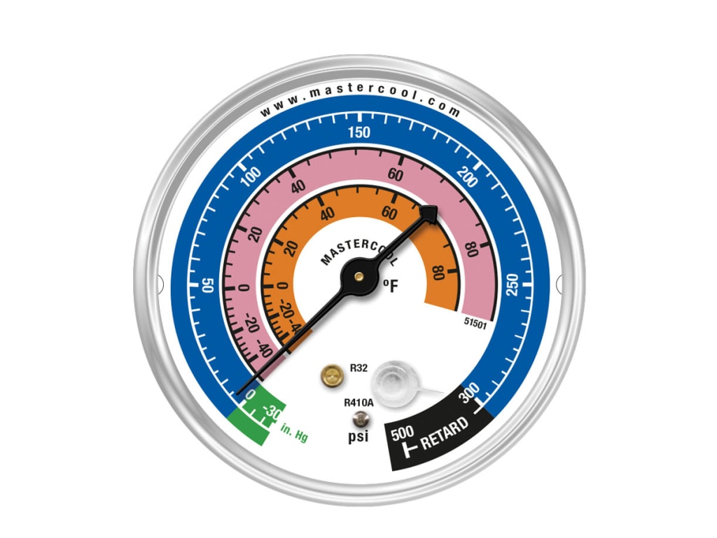 Mastercool 51803 - R32 Refrigerant Scale / PSI / ˚F (High Side ...