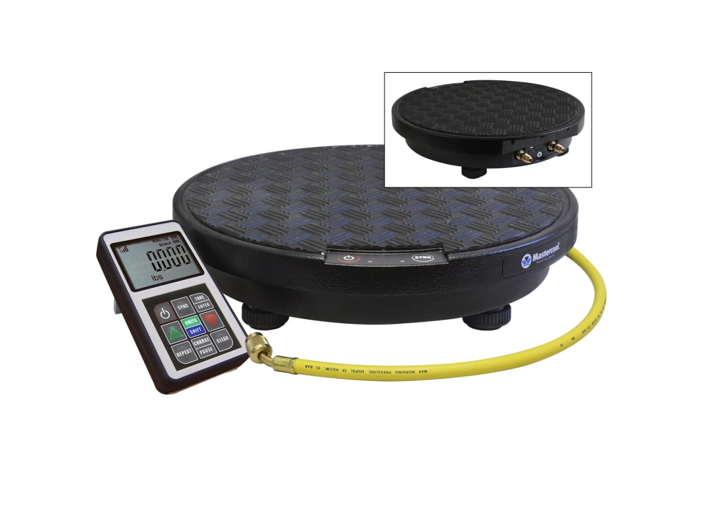 Mastercool 98315 - Wireless Refrigerant Scale with Solenoid Valve for ...