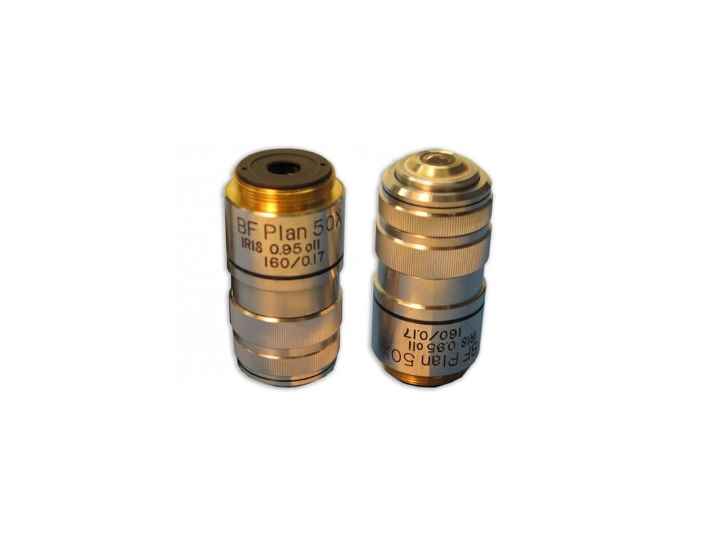 Meiji Techno MA811 - BF Semi Plan Achromat S50X Objective Oil with Iris ...