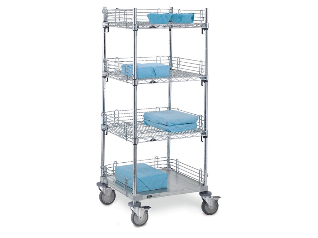 Metro CASE-OH24 - Stainless Steel Open Case Cart, 24" x 24" x 60 ...