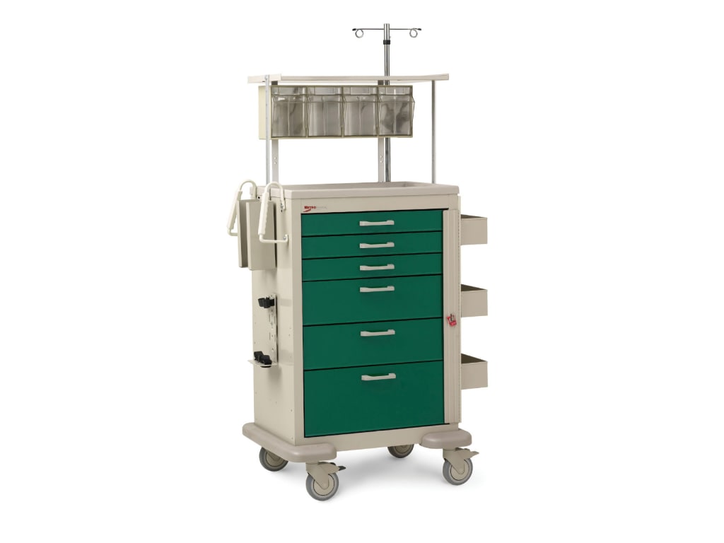 Metro MBX3210TRAUMA - Basix Trauma Cart, Steel/Polymer, Taupe | TEquipment