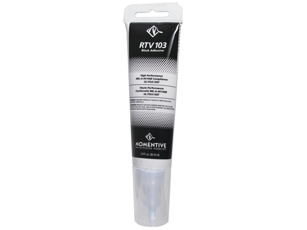 Momentive RTV103 - Silicone Adhesive Sealant, 2.8oz Tube, Black GE ...