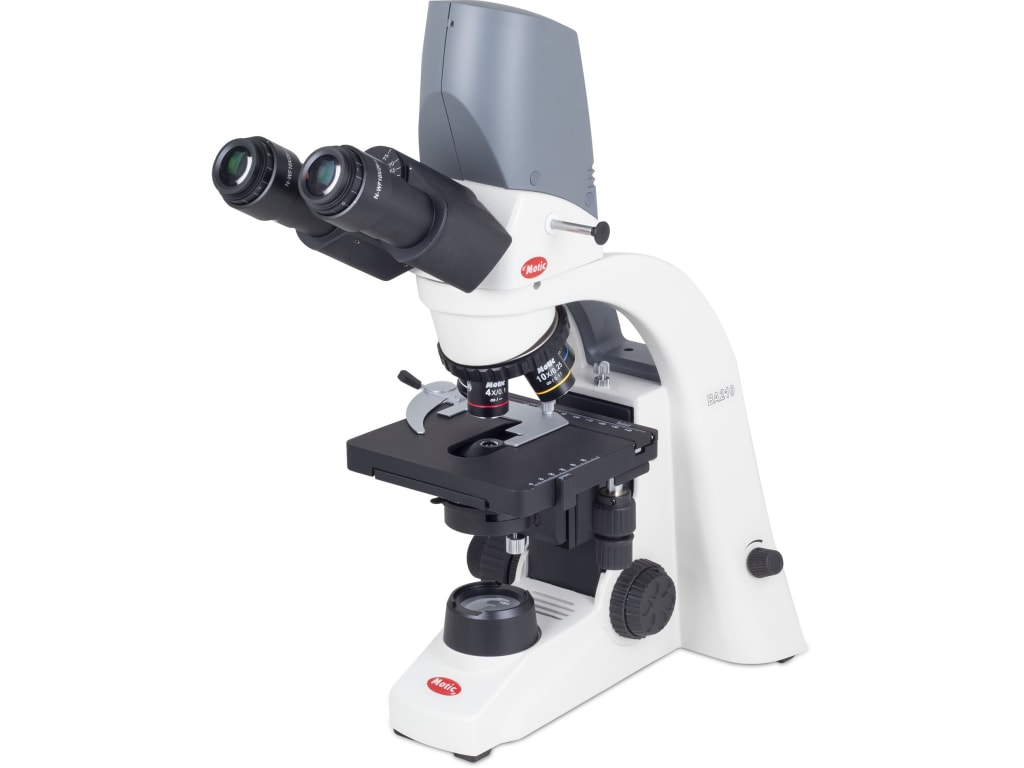 Motic BA210 DIGITAL LED - Basic Biological Binocular Microscope, 3W LED ...
