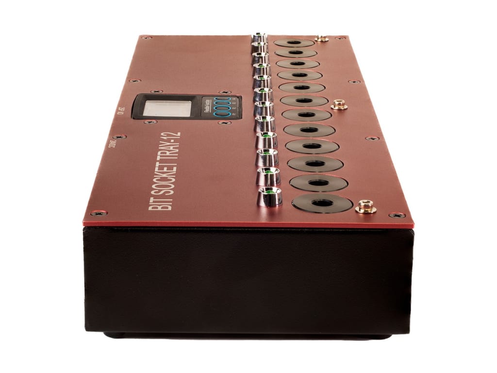 Mountz 310187 - Bit Socket Tray LCD Set, 12 Bit Holders (7.5mm) | TEquipment