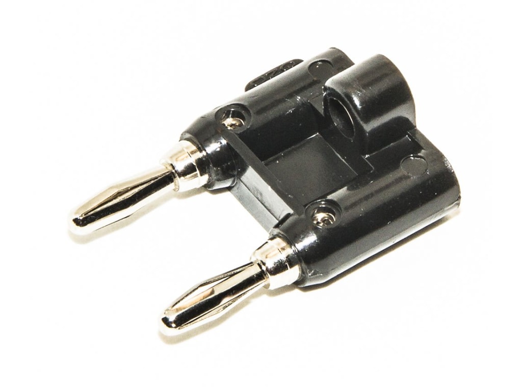 Mueller Electric BU-00247-0-50 Black Dual Banana Plug | TEquipment
