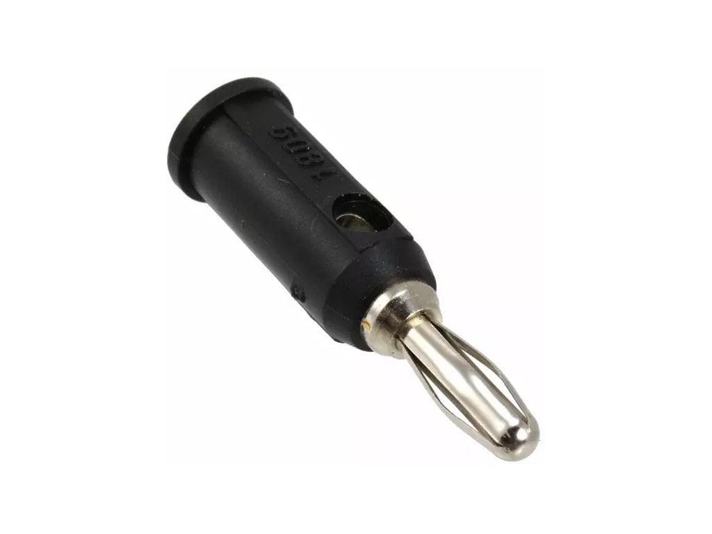 Mueller Electric BU-P1809-0 Pin Tip Jack/Banana Plug - Black | TEquipment