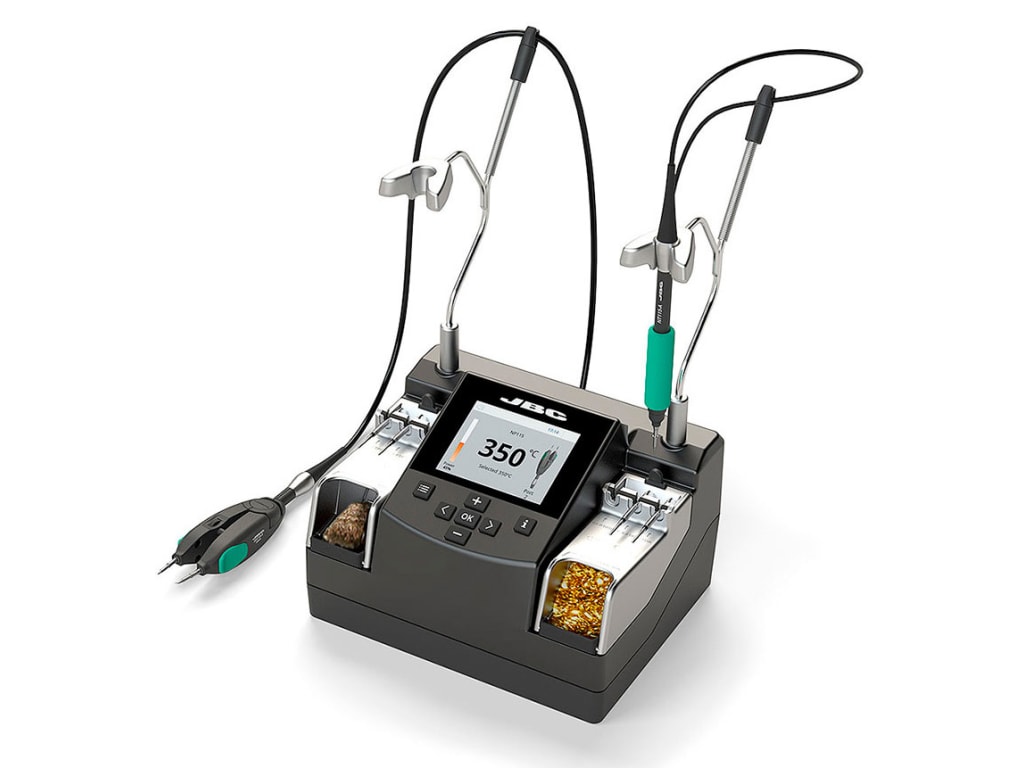JBC NASE-2C - Nano Rework Station with NT115 Handpiece and AN115 Tweezer, 230 VOLT VERSION ...