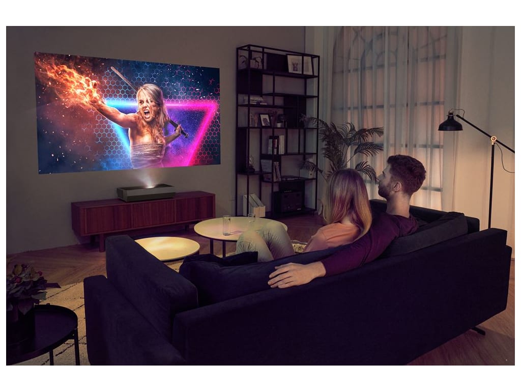 Optoma CINEMAX-P2B - Ultra Short Throw Laser Projector, 4K UHD 3000 ...