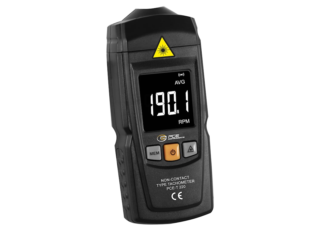 PCE PCE-T 220 - Tachometer (Optical Speed Measurement / Measuring ...