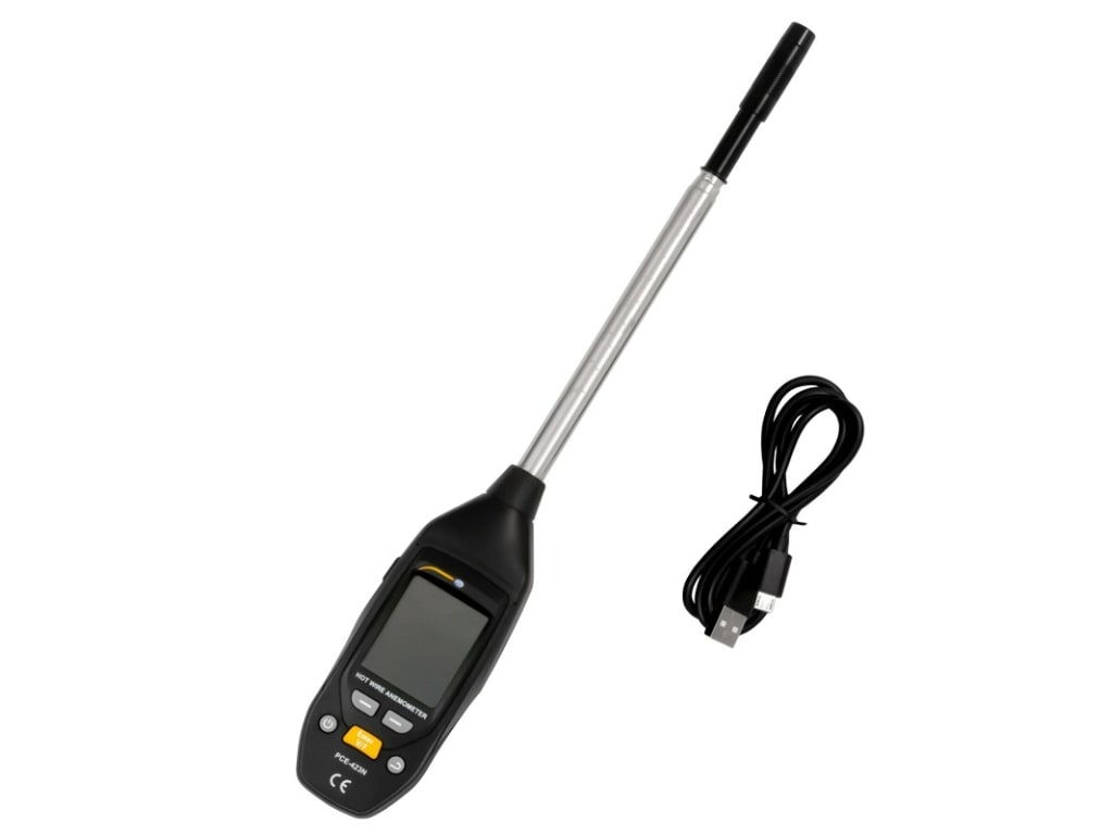 PCE PCE-423N - Environmental Meter with Hot Wire Anemometer and Telescopic Probe | TEquipment